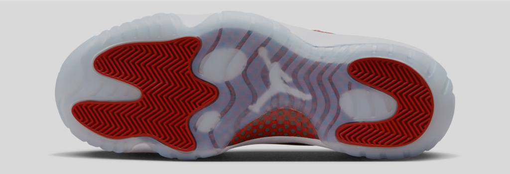 The iconic Air Jordan 11 Retro arrives in a eye-catching "Varsity Red ...